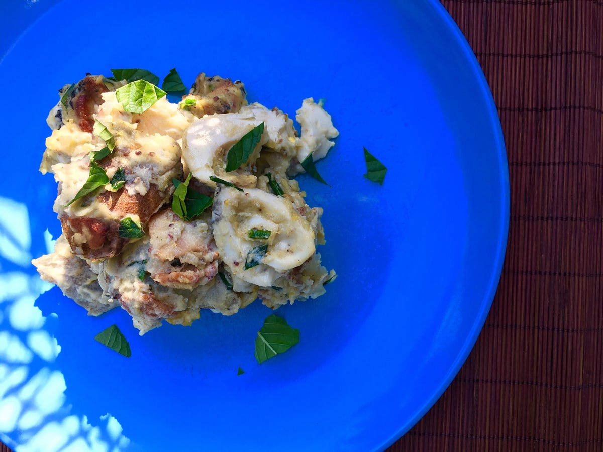 Labor Day Summer Potato Salad w/ Crispy Bacon | by William Bates | Medium