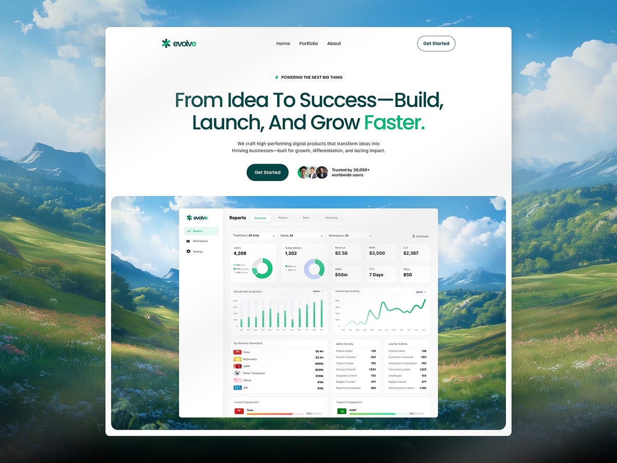 5 Top SaaS Website Templates for Unshakeable Growth | by Alpha Design ...