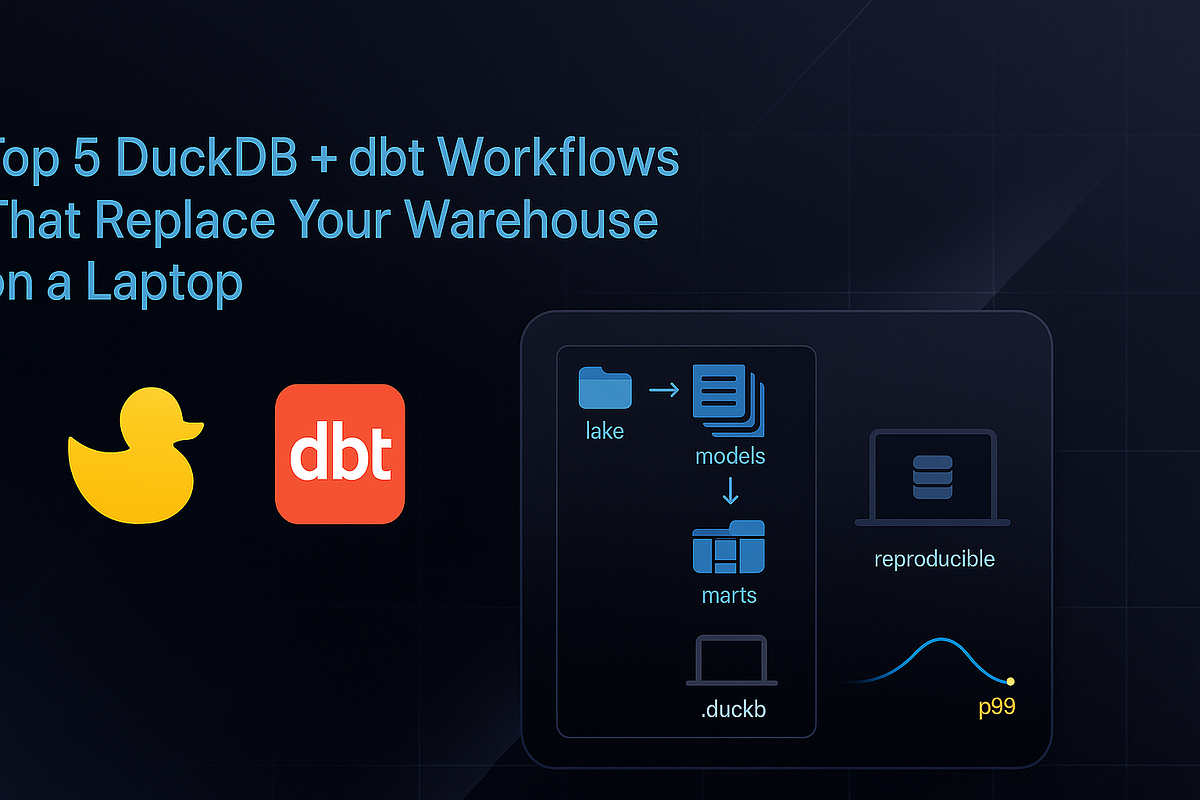 5 DuckDB + dbt Workflows on a Laptop | by Hash Block | Sep, 2025 | Medium