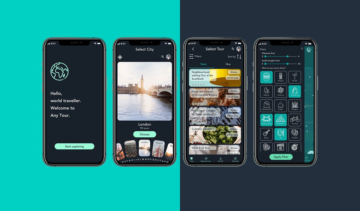 AnyTour — Walking Tour App Facelift | by Giulia Fiori | Medium