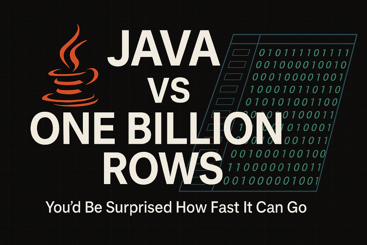 Can Java Handle 1 Billion Rows? We Tested It. | by Sachin Kumar | Jul ...
