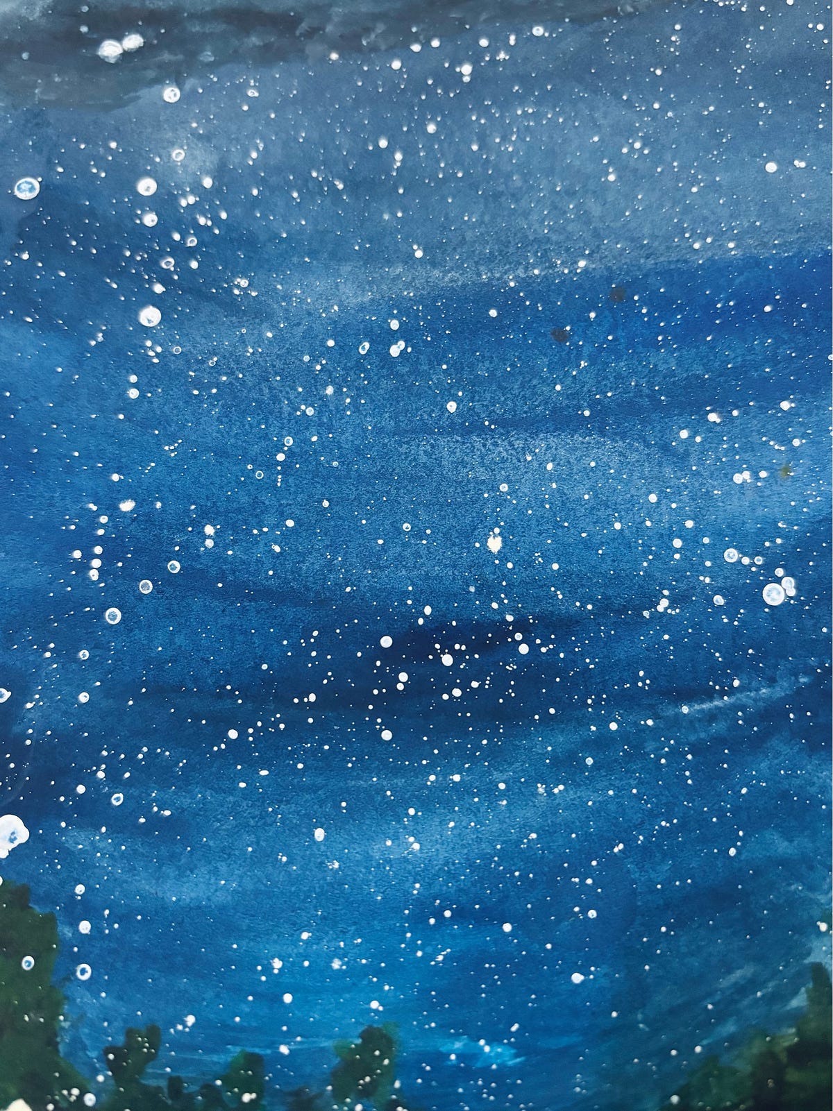 Under the Night Sky. I sat with myself under the night sky, | by Faded ...