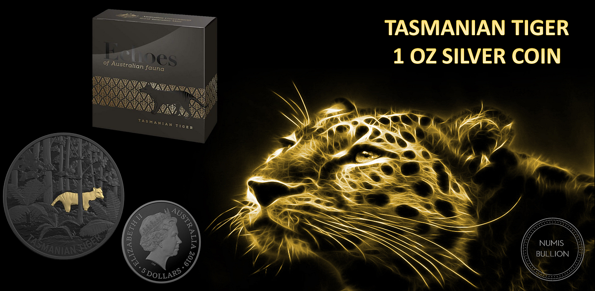 Tasmanian Tiger Echoes Fauna 1 Oz Silver Coin | by Numis Bullion ...