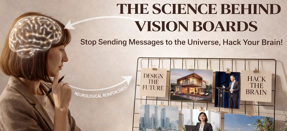 THE SCIENCE BEHIND VISION BOARDS. Stop Sending Messages to the Universe ...