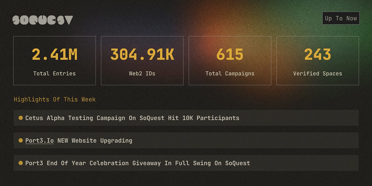 Port3 Weekly Recap |December 5th — December 11th | by Port3 | Medium