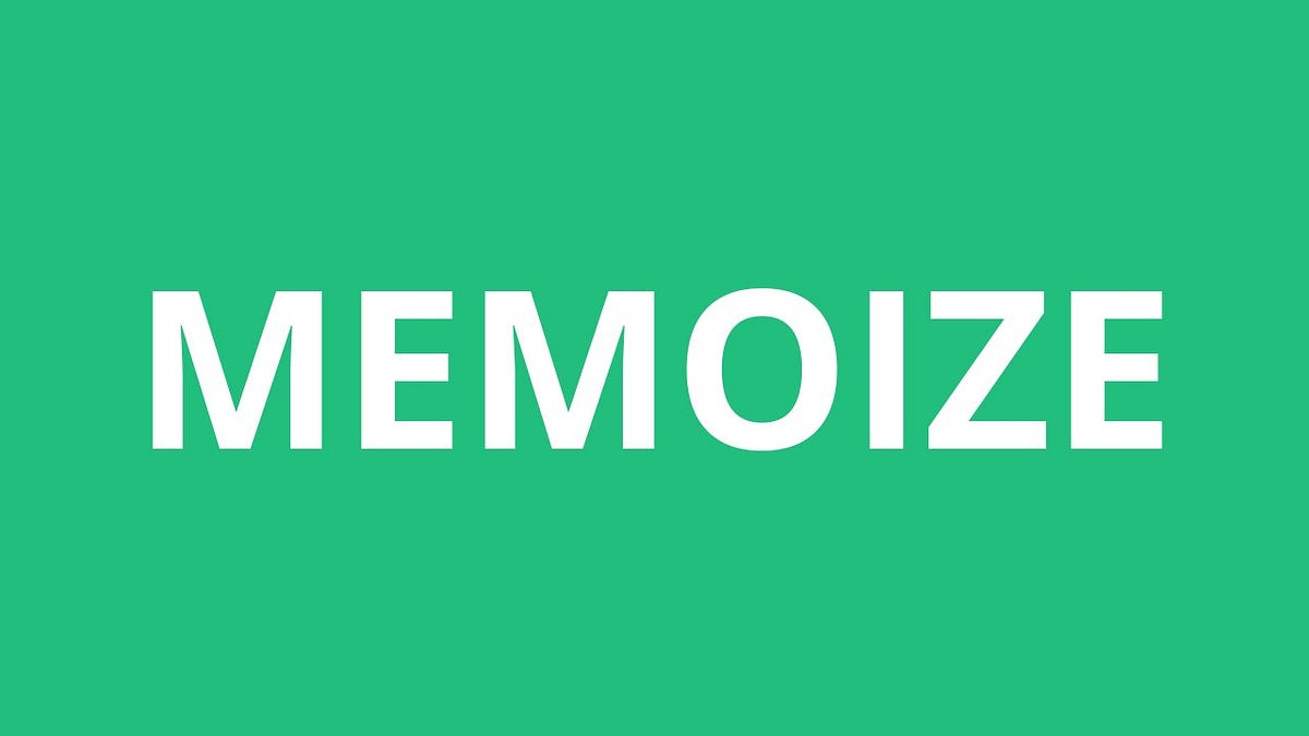 Memoize React components. Memoization is a powerful optimization… | by Tony Quetano | Medium