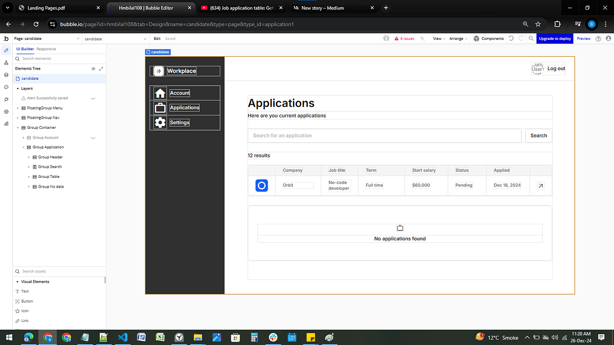 Job application table. Introduction: | by Bilal Amjad | Dec, 2024 | Medium