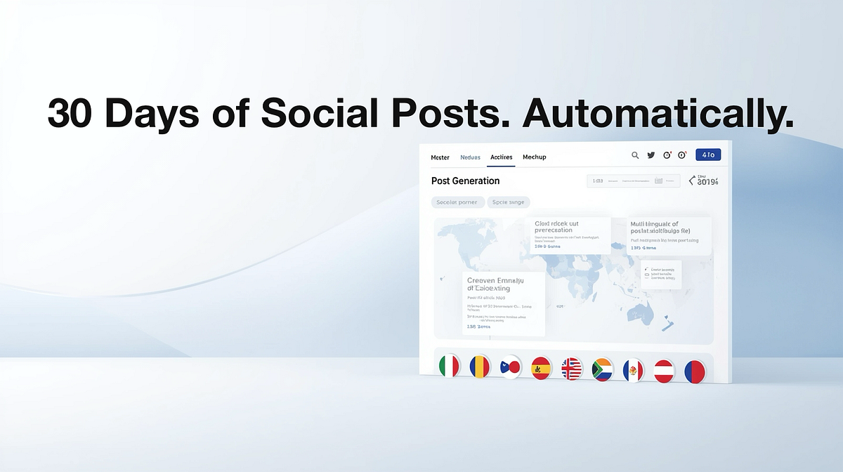 The AI Tool That Auto-Generates 30 Days of Social Media Posts (In 8 ...