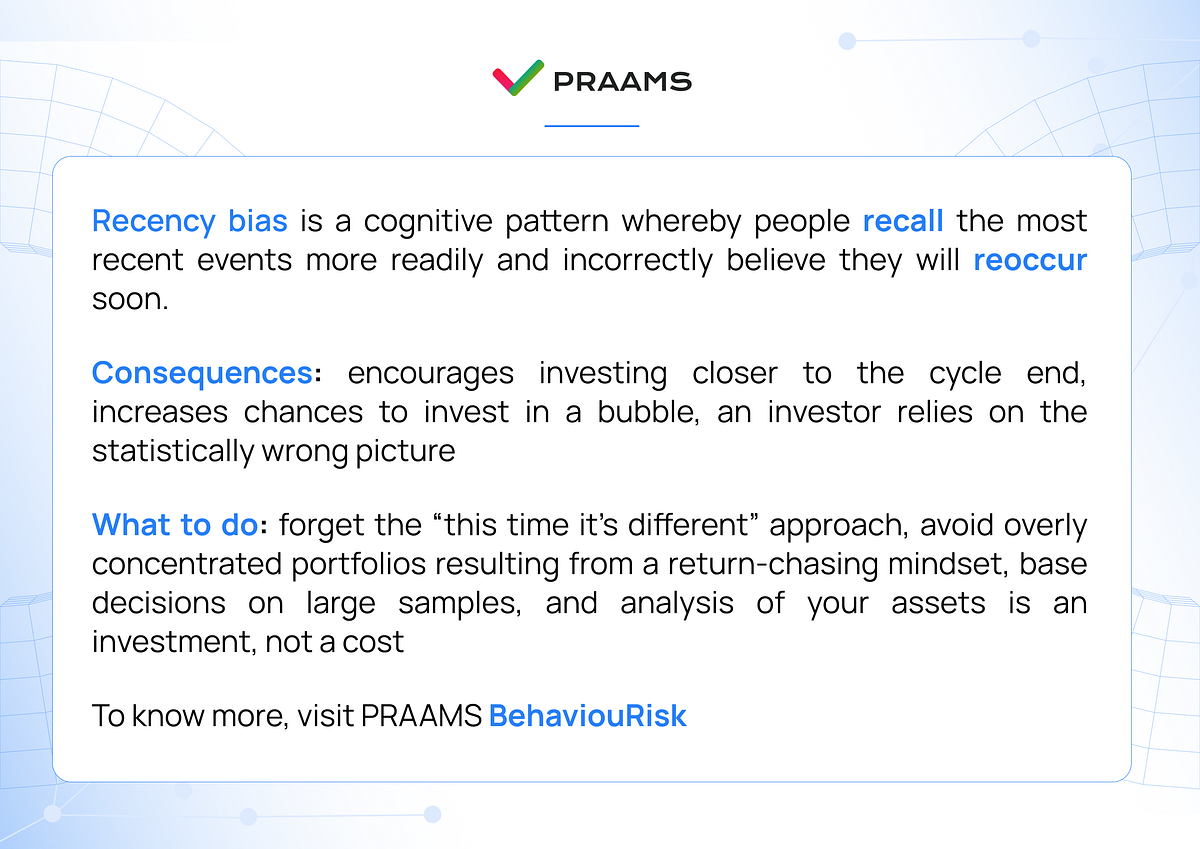 Recency bias. Risk analysis of the longer-term data makes sense, doesn ...