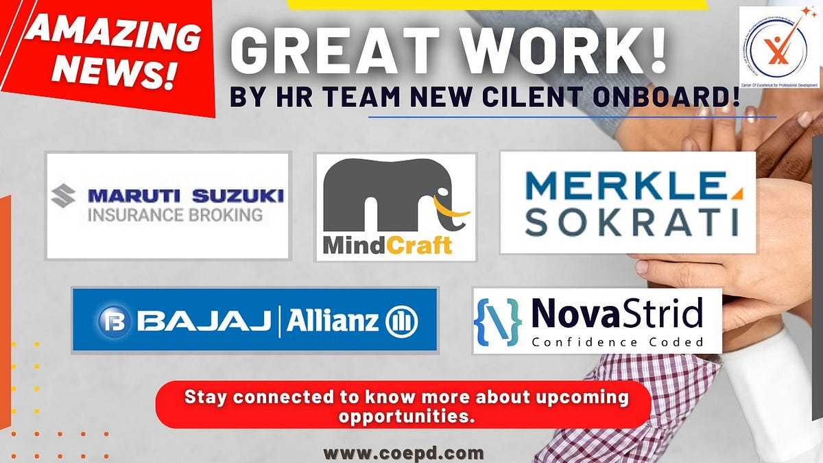 Successfully onboarded New Clients! - Global Business Analyst - Medium