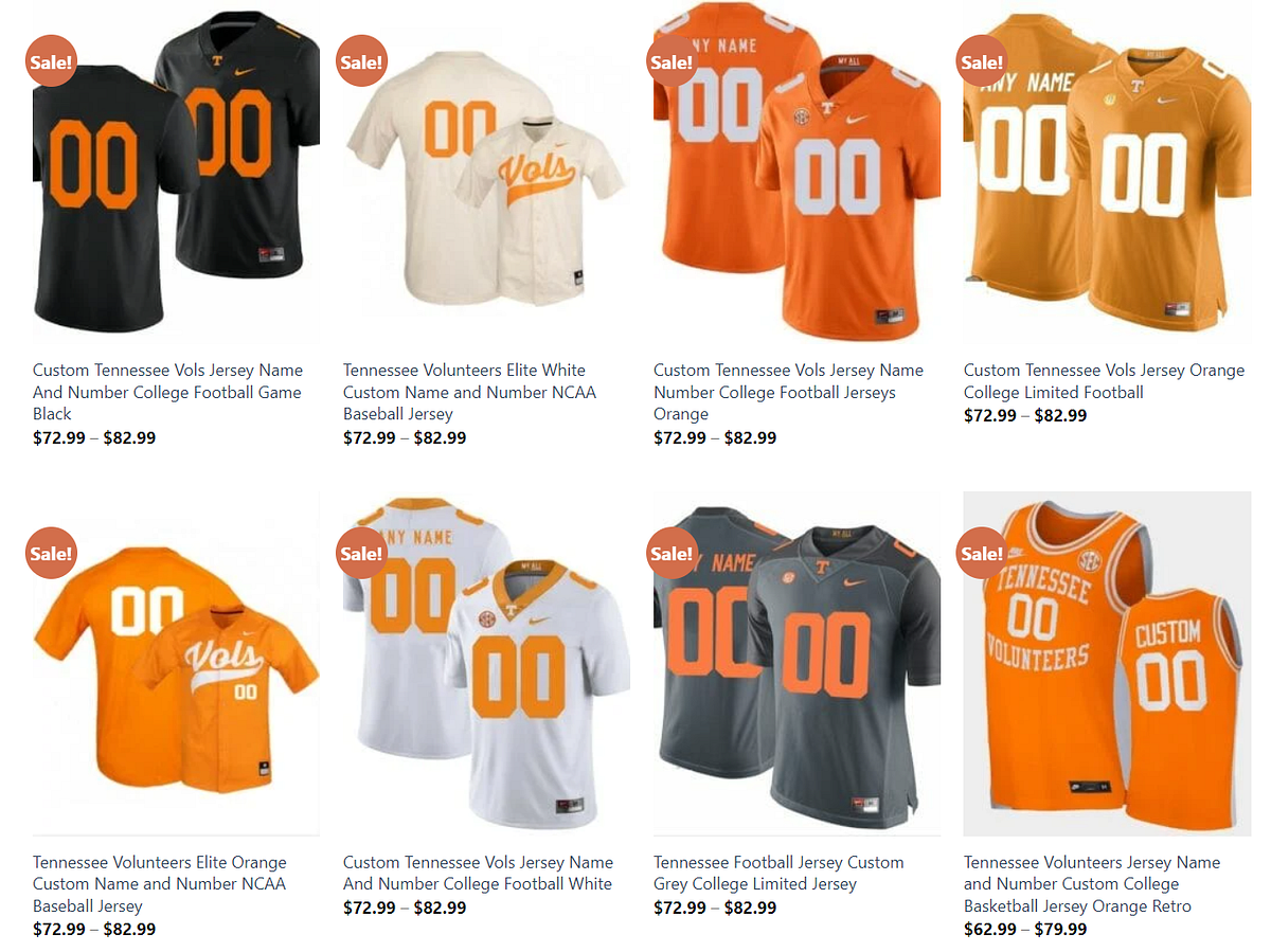 Show Your Team Spirit with a Custom Tennessee Vols Jersey | by ...