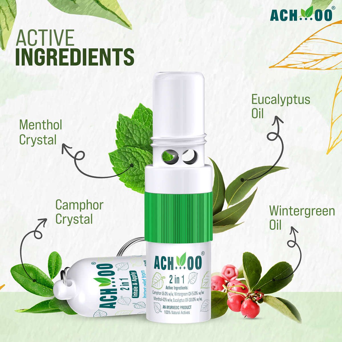 What is the best herbal inhaler for cold? - Achoo Inhaler - Medium