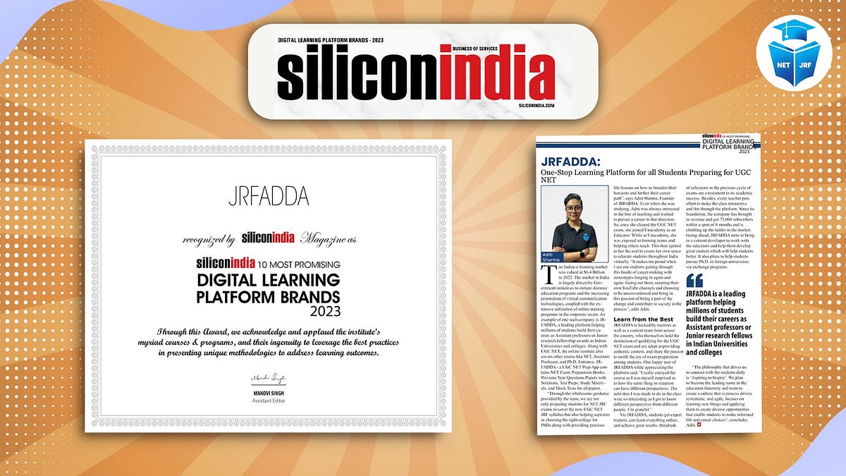 1 of India’s popular online learning platforms | by JRFAdda | Medium