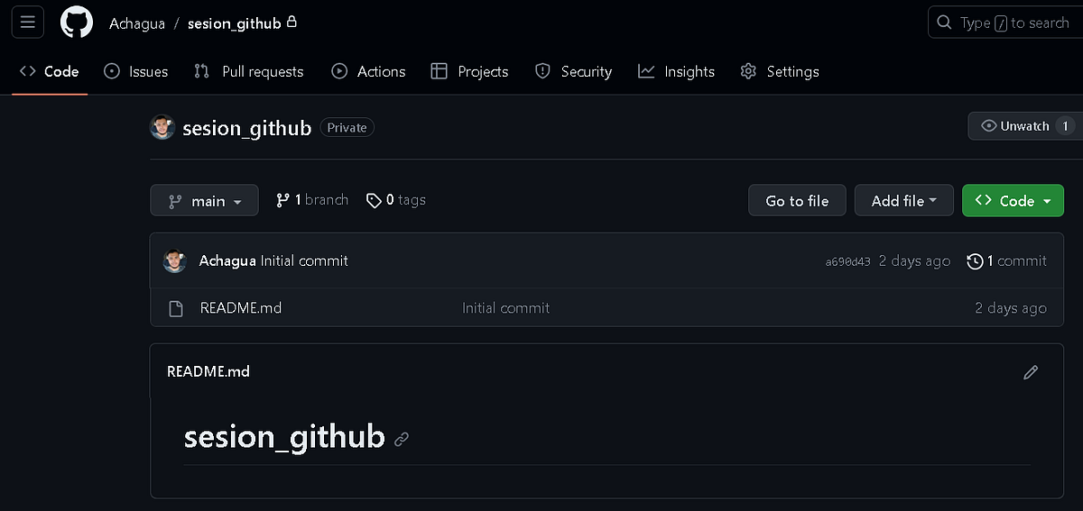 Entregable Laboratorio Git y GitHub Fundamentals | by Duban Achagua ...