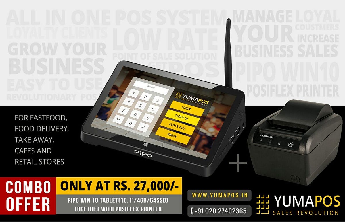 All In One POS System. Combo Offer !!! PIPO Win10 Tablet and… | by ...