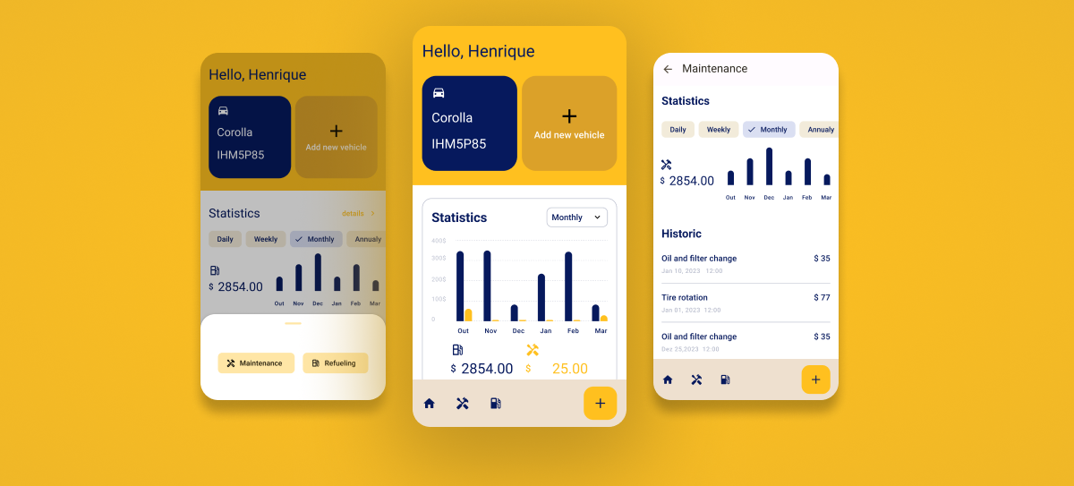 UX-Case: Car expense tracking app | by Nayara Santos | Medium