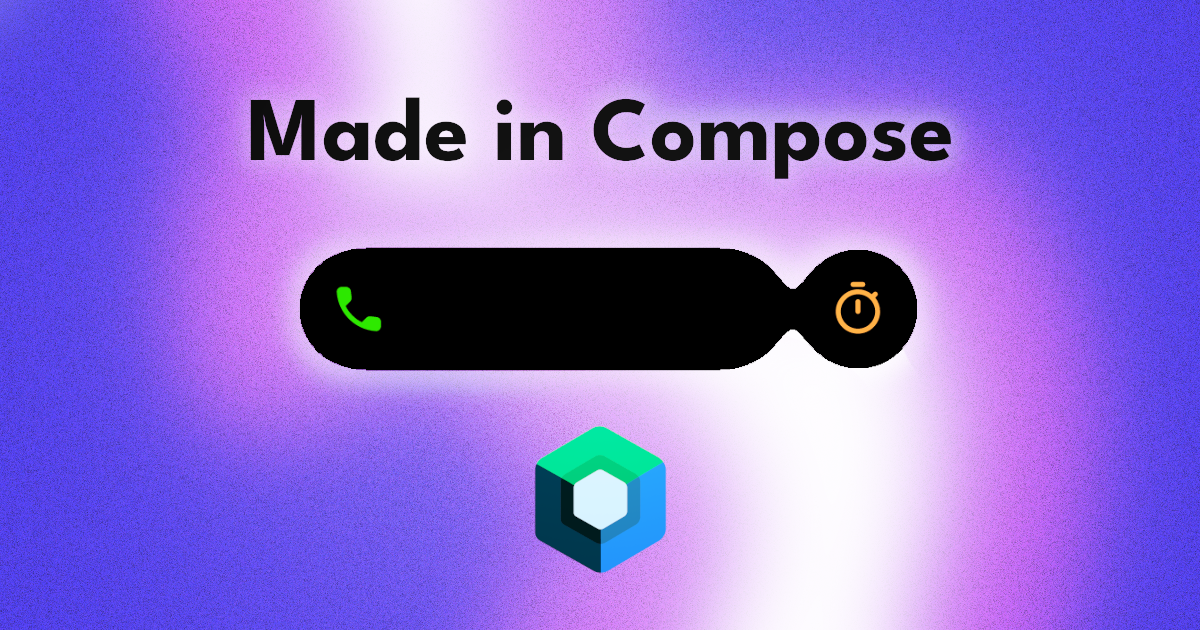 Made in Compose — Dynamic Island. Recreating the dynamic island animation… | by sinasamaki | Medium