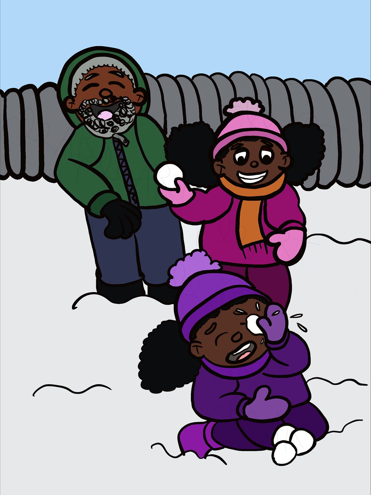 The Snowball Fight. The Vignette Gazette Edition #53: FROST | by Mypen ...