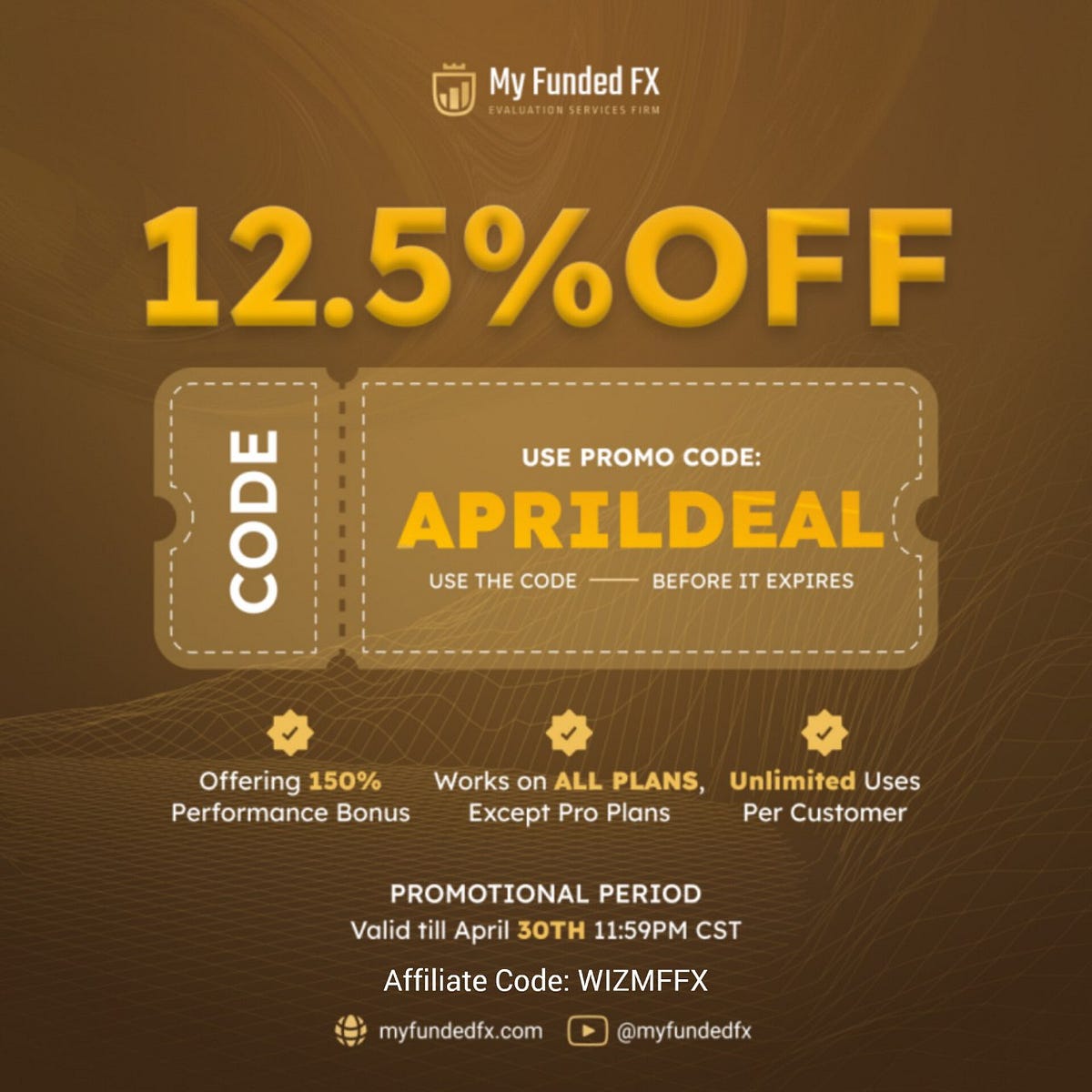 MyFundedFX April Promo. Hey, guys! MyFundedFX has released… | by Wisdom ...
