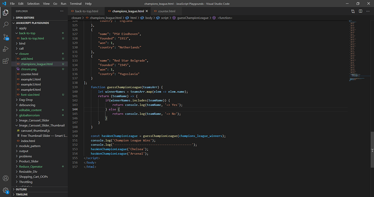 Closure Practical Example in JavaScript | by Piyali Das | Medium