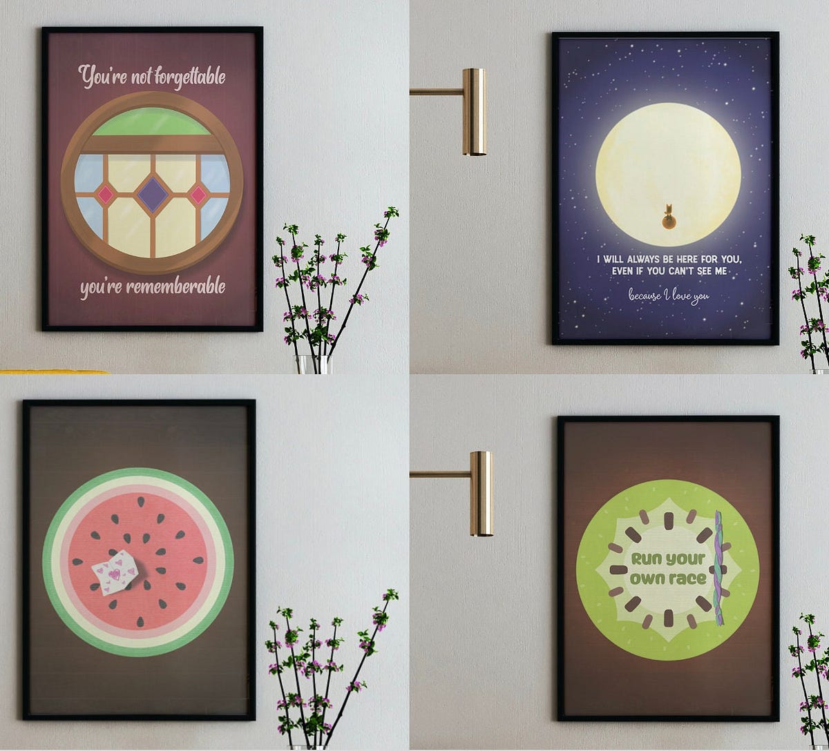 Bluey Inspired Nursery Posters Digital Bundle — Bluey nursery art, sleepy time, I love you ...