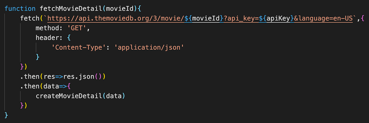 A little experience with fetch(). Recently, I am working on my first ...