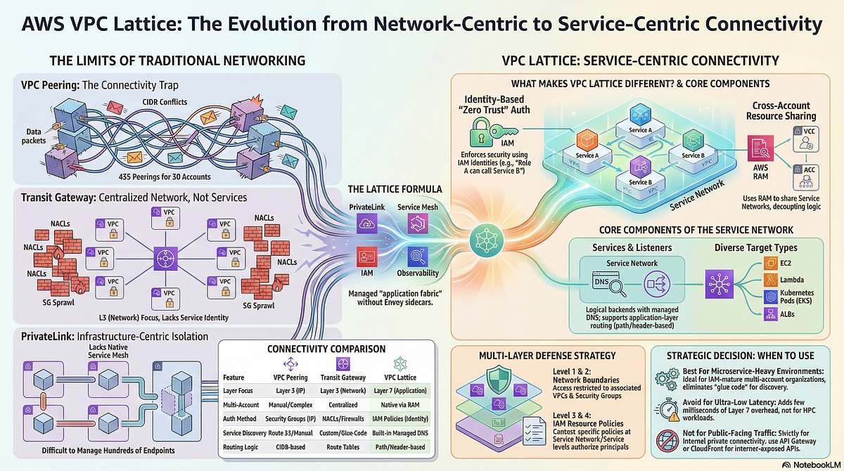 What Problem AWS VPC Lattice Actually Solves | by chinmay mandal | AWS Tip
