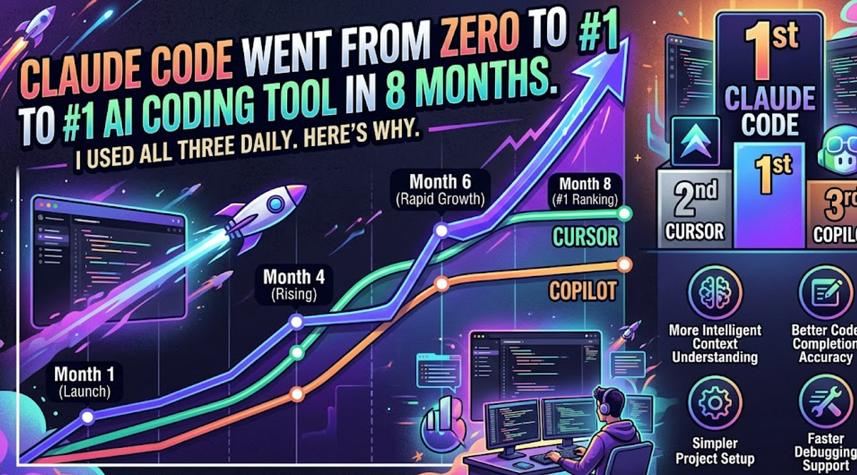 Claude Code Went From Zero to #1 AI Coding Tool in 8 Months. I Used All ...