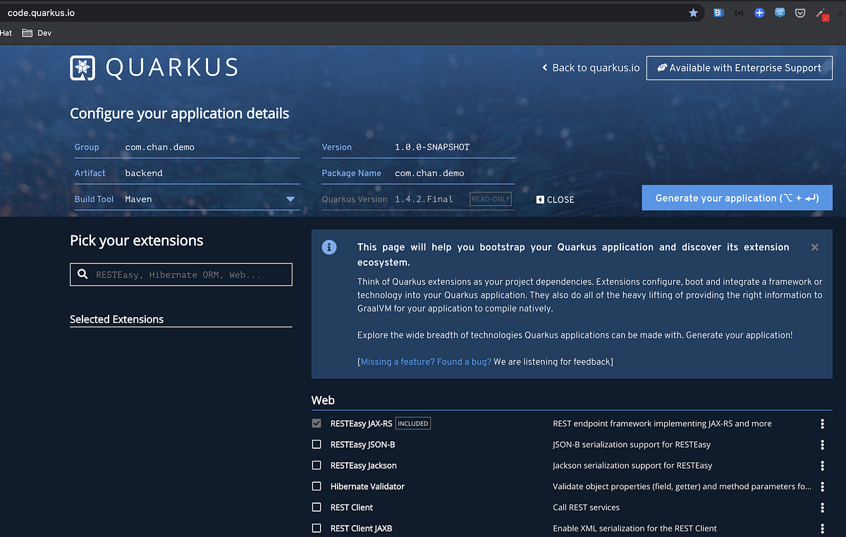Quarkus #2 — เริ่มเขียนแบบง่ายๆ. เมื่อเราเตรียมเครื่องเรียบร้อยแล้ว… | by Chan | Medium