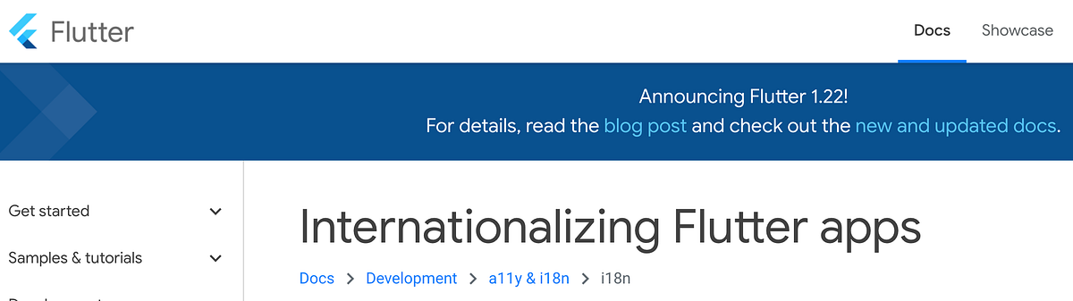 New Localization (Flutter 1.22): i18n and l10n support | by Arathi Shankri | Flutter Community ...