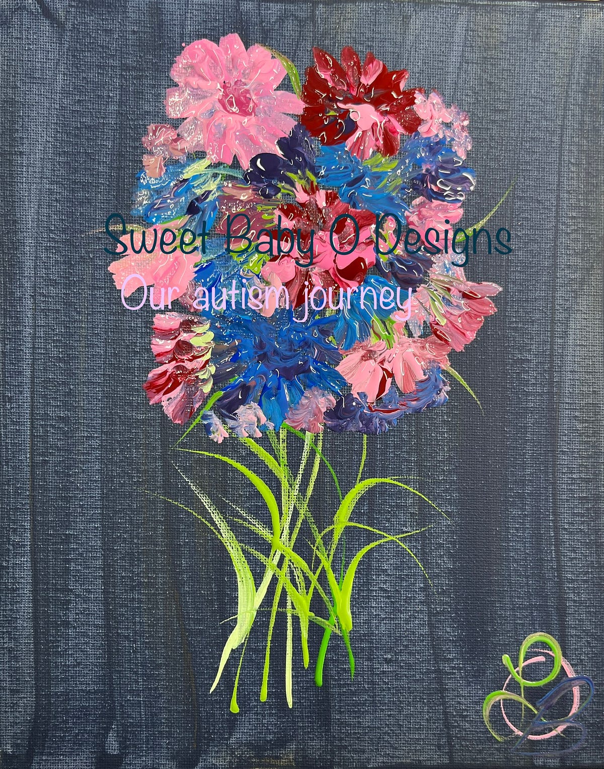 Pinks and Denim - Lynn Browder - Medium