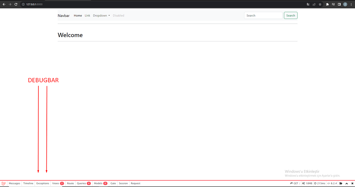 Laravel — Debugbar Installation - Zübeyr Bahadır Damar - Medium