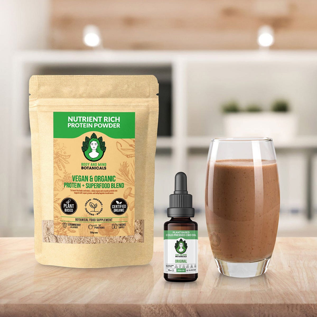 VEGAN & ORGANIC PROTEIN POWDER + SUPERFOOD BLEND - Body and Mind ...