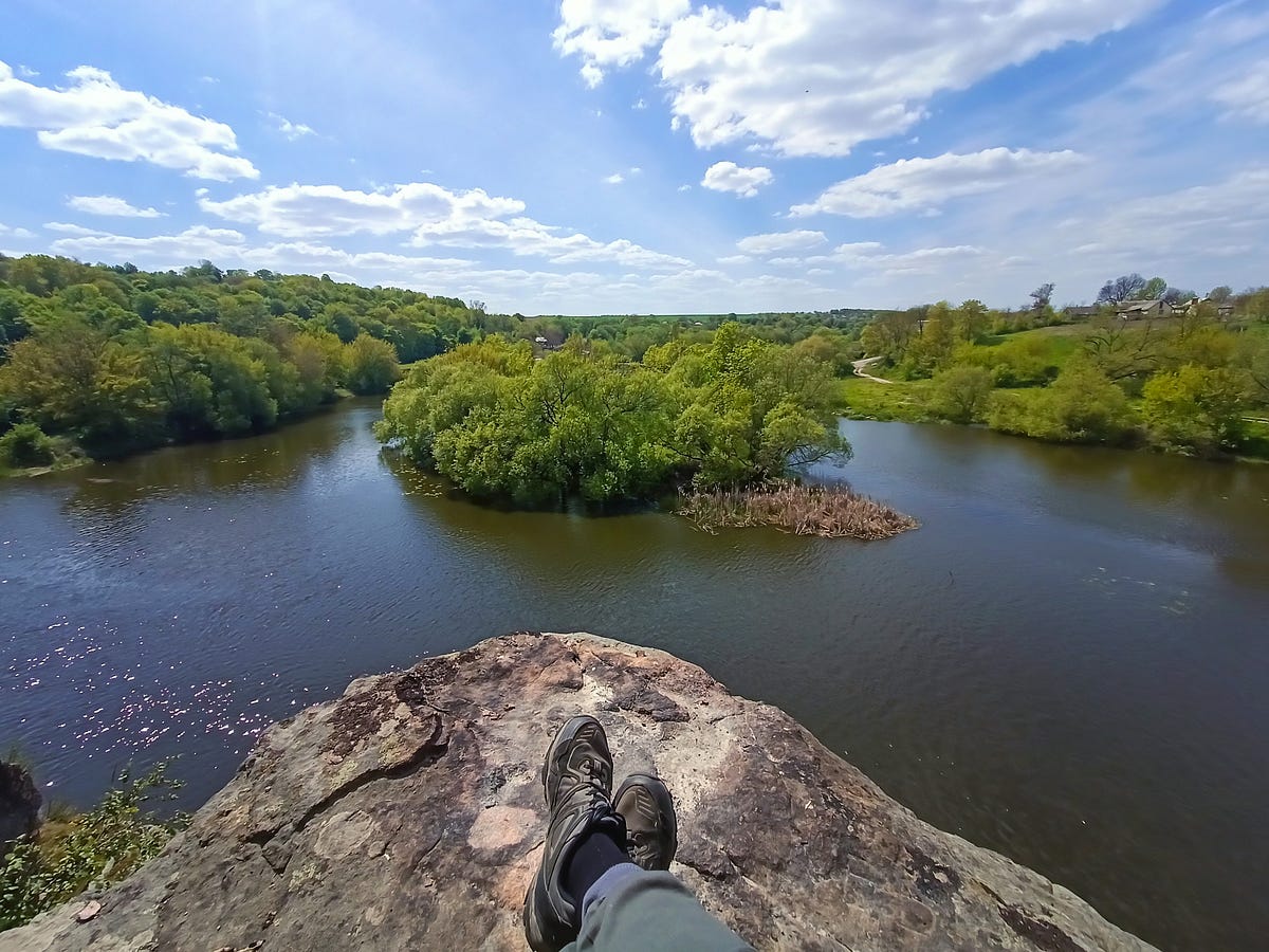The Cliff Above The River. Landscapes & Birds | by Serhii Onkov ...