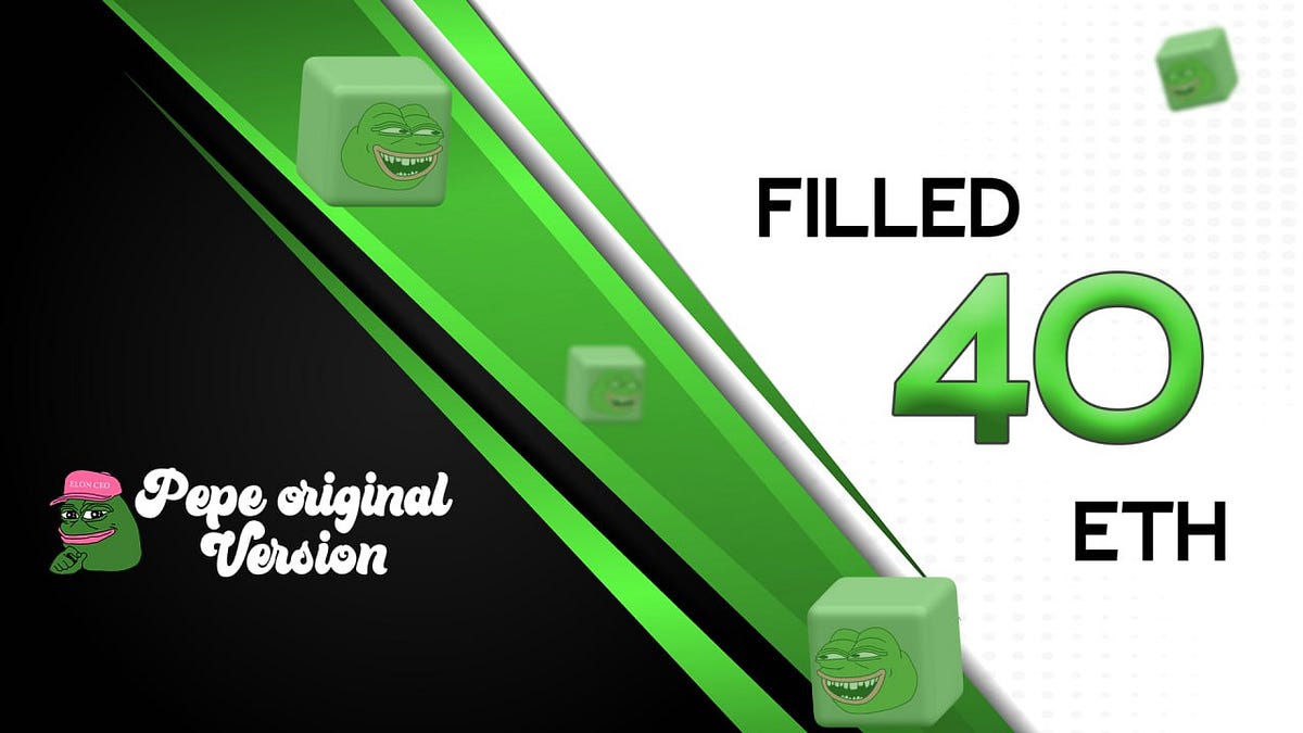 FILLED 40 ETH 🐸💰🚀 Incredible news, PepeOriginalVersion enthusiasts! We are excited to announce ...