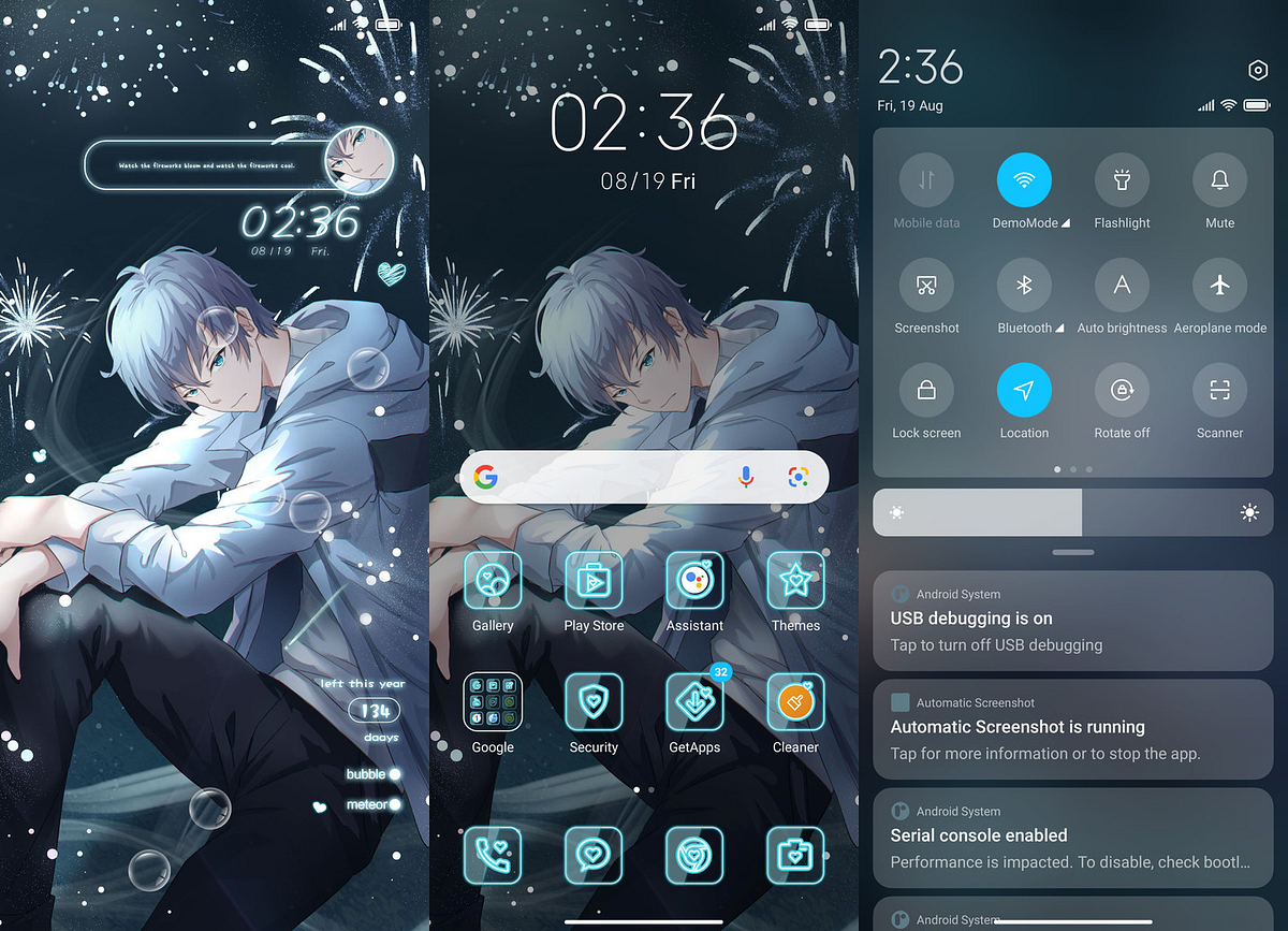 faded fireworks MIUI THEME for Xiaomi and Redmi phones - A_T_Gaming ...