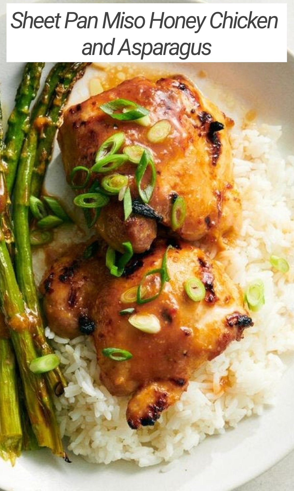 Sheet Pan Miso Honey Chicken And Asparagus: A Flavorful And Easy One ...