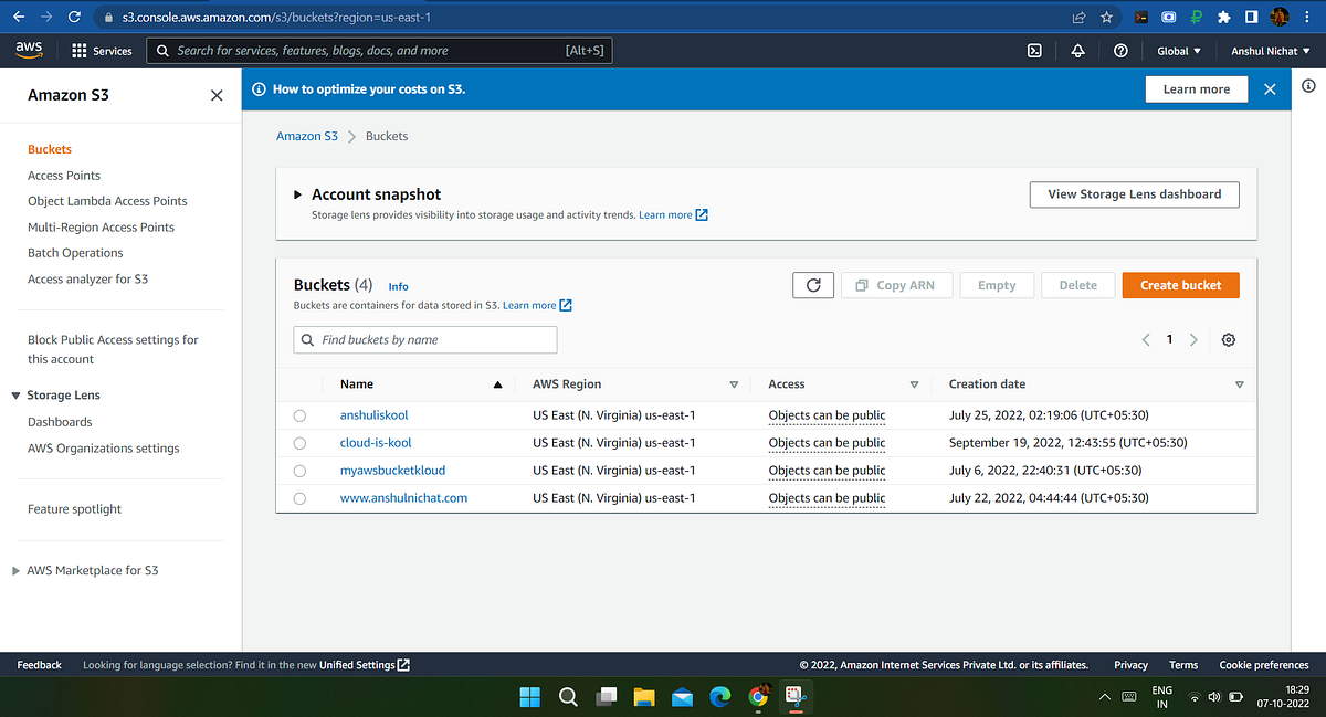 AWS -Introduction to Simple Storage Service(S3) — Console & Command Line Interface (CLI) | by ...