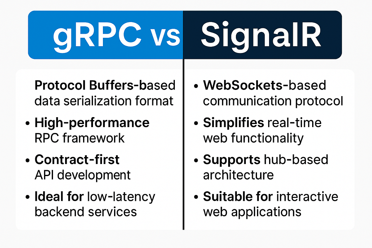 gRPC vs SignalR: Choosing the Right Tool for Real-Time Communication | by Engr. Md. Hasan Monsur ...