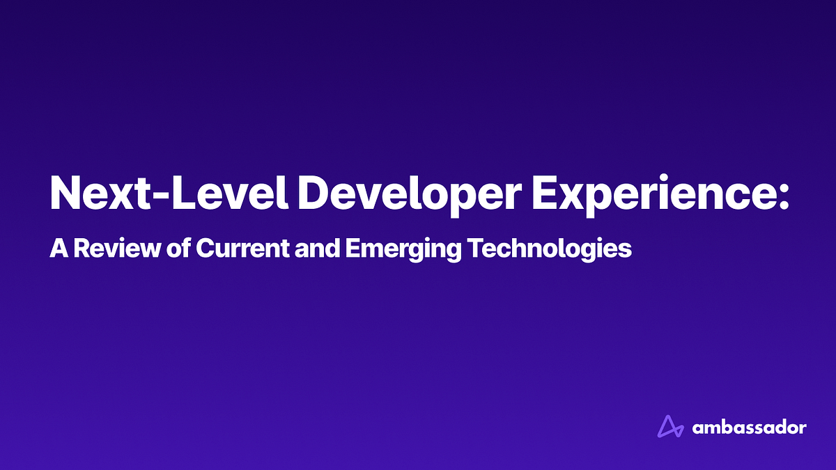 Next-Level Developer Experience: A Review of Current and Emerging ...