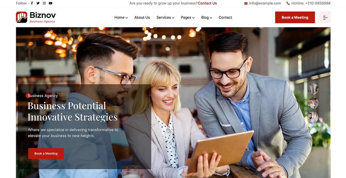 Biznov — Business Consulting Elementor WordPress Theme | by React Theme | Jun, 2024 | Medium