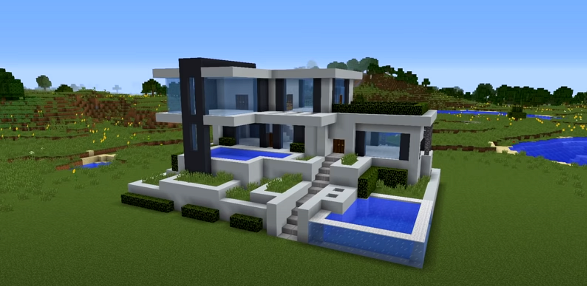 Modern House Minecraft: MATERIALS NEEDED TO COMPLETE ONE AND TUTORIAL ...