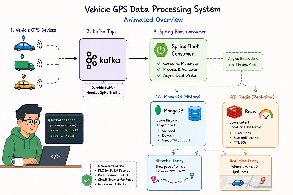 Interviewer: How to Design a Vehicle GPS Data Processing System at ...