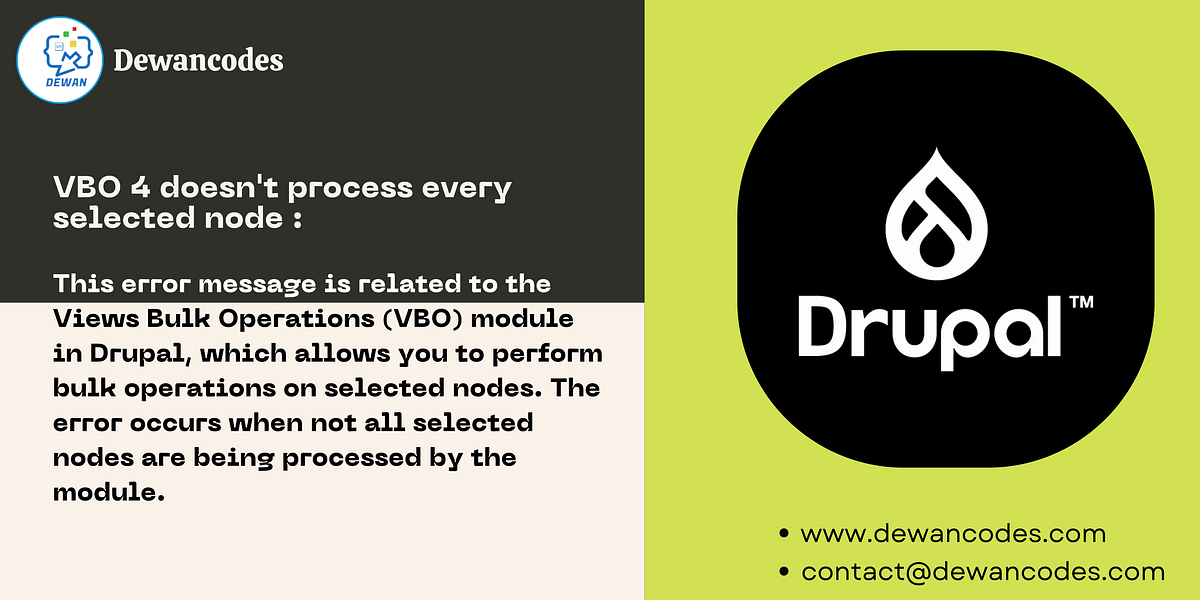 VBO 4 doesn’t process every selected node : - Dewancodes - Medium