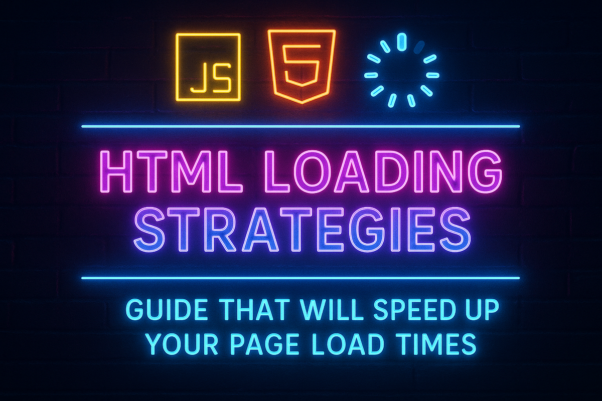 HTML Loading Strategies Guide That Will Speed Up Your Page Load Times | by Blueprintblog ...