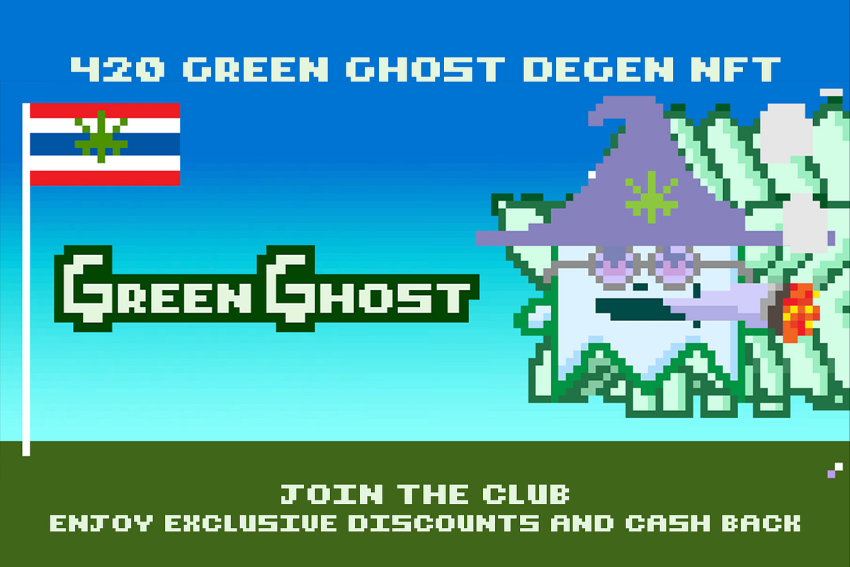 Green Ghost 🌿👻 Green Ghost Degen NFT Collection - Gokai Labs - Medium