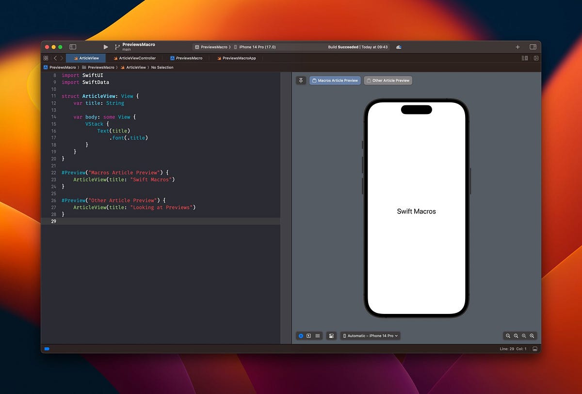 Mastering #Previews in Xcode 26: A Deep Dive for SwiftUI Developers ...