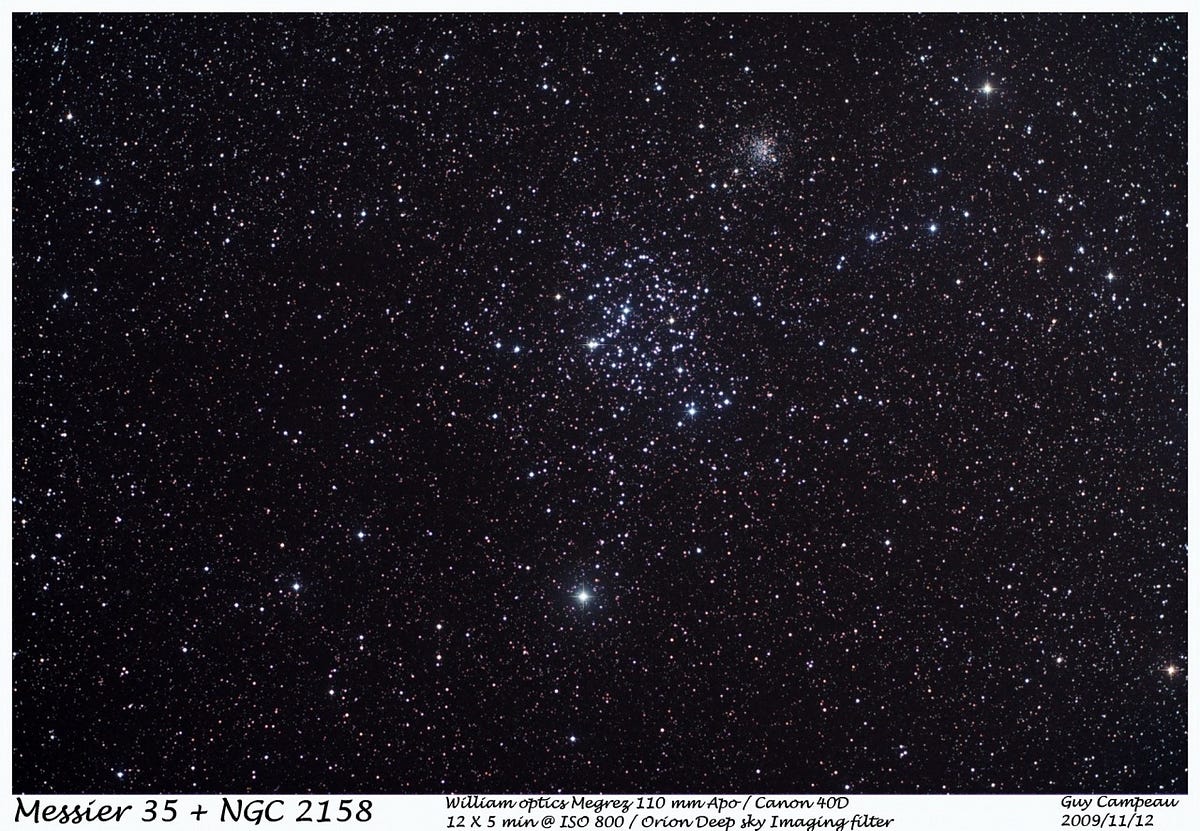 Messier Monday: An All-Season Cluster, M35 | by Ethan Siegel | Starts With A Bang! | Medium