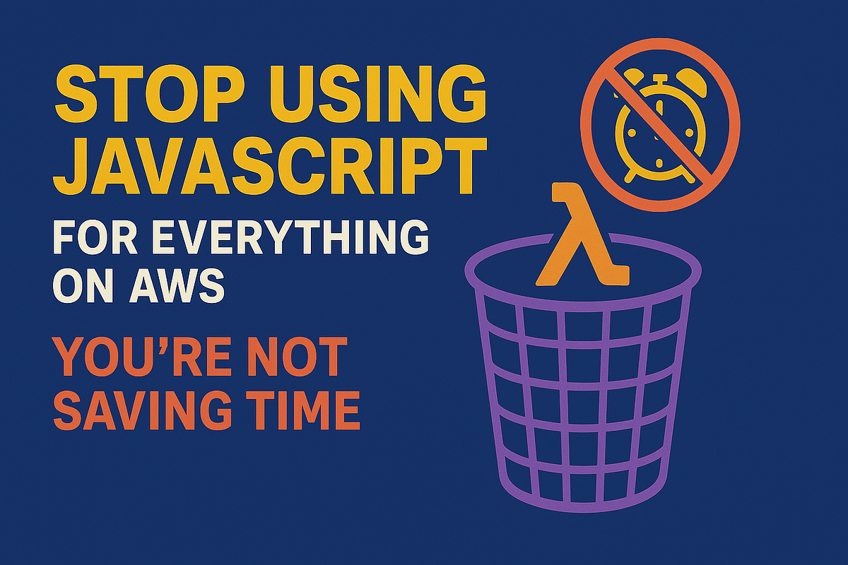 Stop Using JavaScript for Everything on AWS — You’re Not Saving Time | by Ritul Singh | AWS in ...