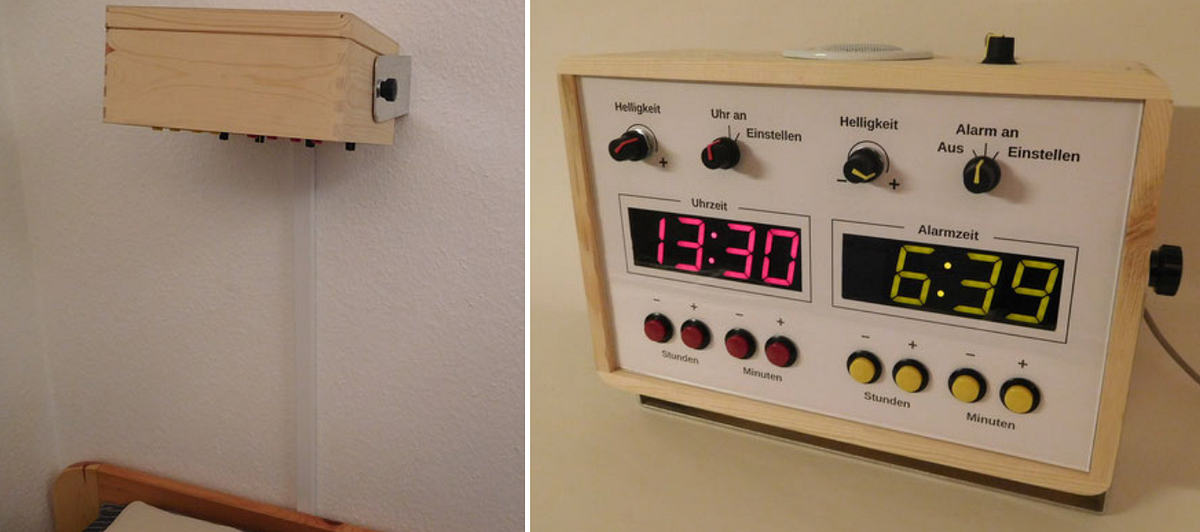 Wooden Overhead Alarm Clock Features Ingeniously Simple Interface | by ...